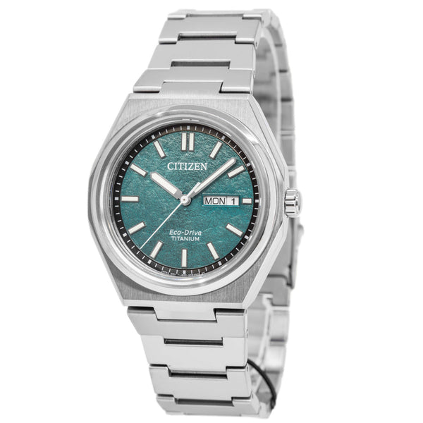 Citizen Uomo AW0130-85X Super Titanium Green Dial Eco-Drive – Corso Vinci